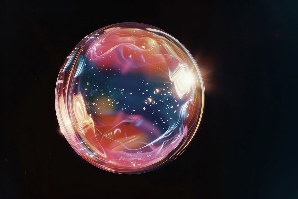 Colorful cosmic bubble in space | Free Photo Illustration - rawpixel