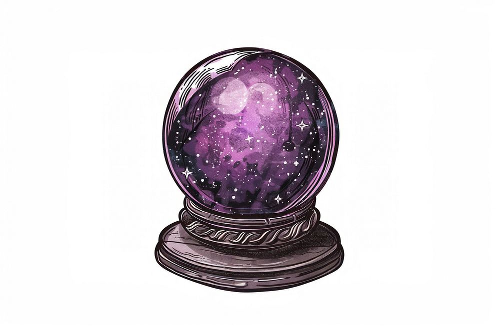Mystical crystal ball illustration | Free Photo Illustration - rawpixel