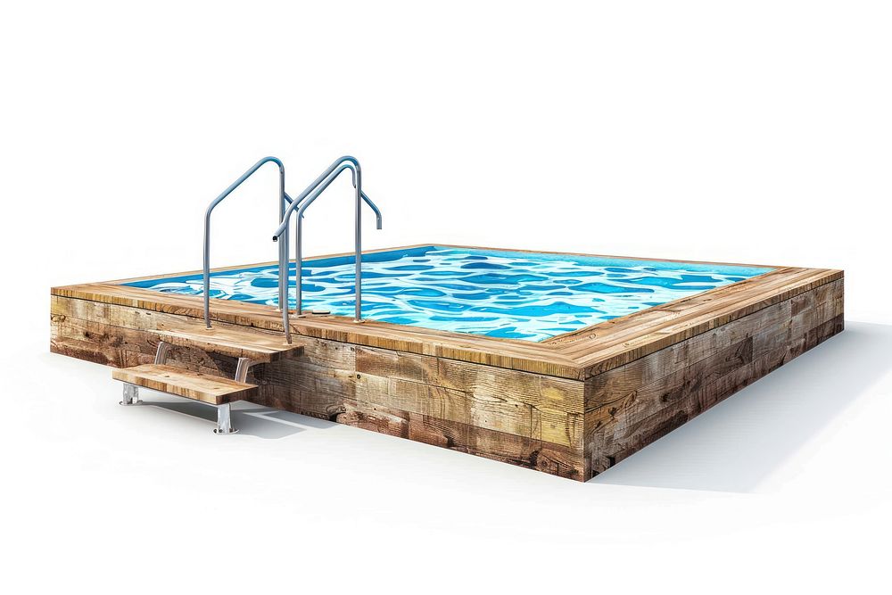 Wooden above-ground swimming pool | Free Photo - rawpixel