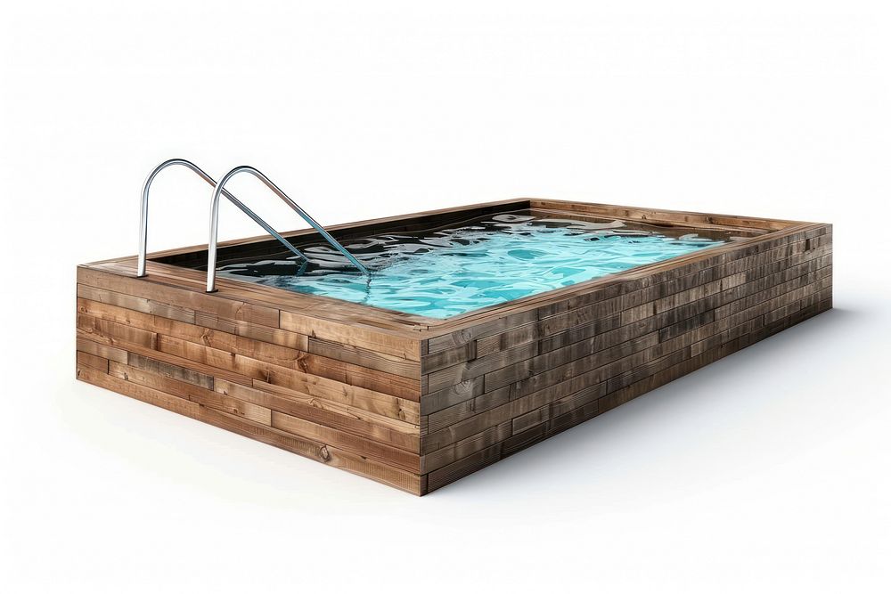 Modern wooden above-ground pool | Free Photo - rawpixel