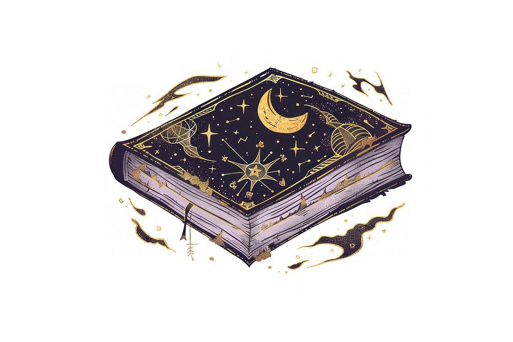 Mystical celestial book illustration | Free Photo Illustration - rawpixel
