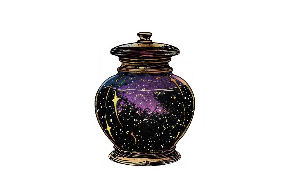 Cosmic jar with starry night | Free Photo Illustration - rawpixel