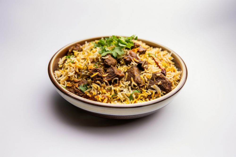 beef Handi Biryani mutton plate | Free Photo - rawpixel