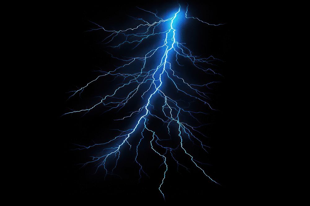 Blue lightning thunderstorm astronomy outdoors. | Free Photo - rawpixel