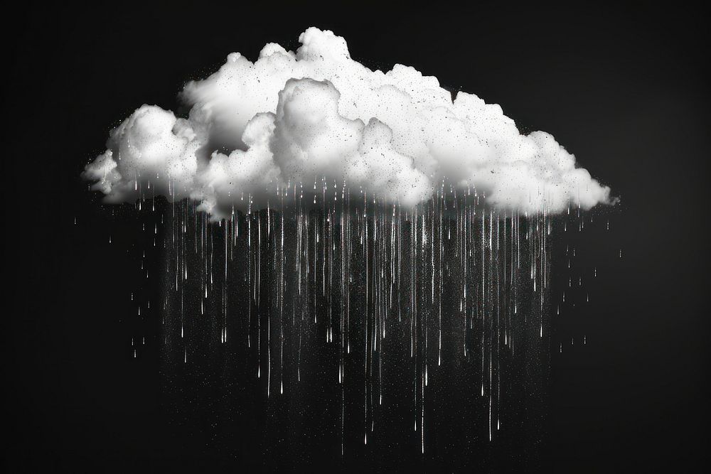 Realistic white cloud rain chandelier | Free Photo - rawpixel