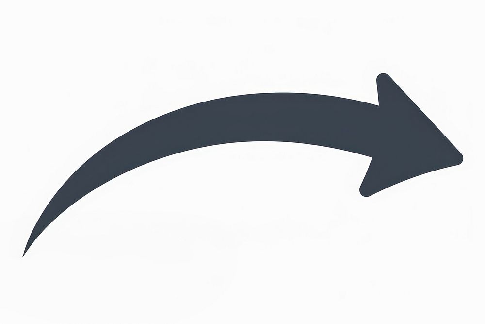Curved arrow pointing right | Free Photo Illustration - rawpixel