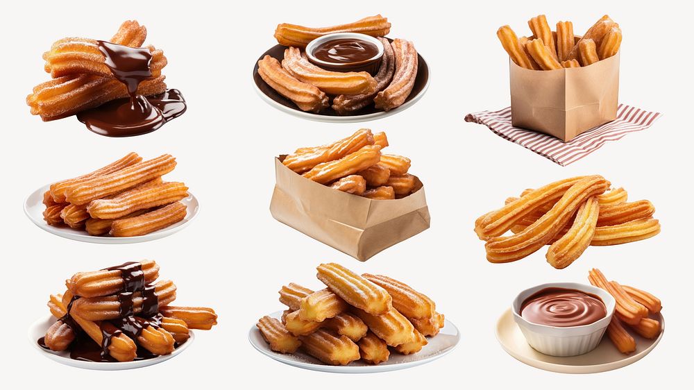 Spanish Churros dessert element set | Free Photo - rawpixel