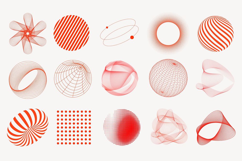 Geometric wavy line shape element | Free Photo - rawpixel