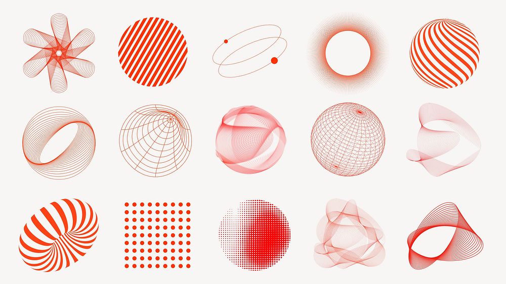 Geometric wavy line shape element | Free Photo - rawpixel