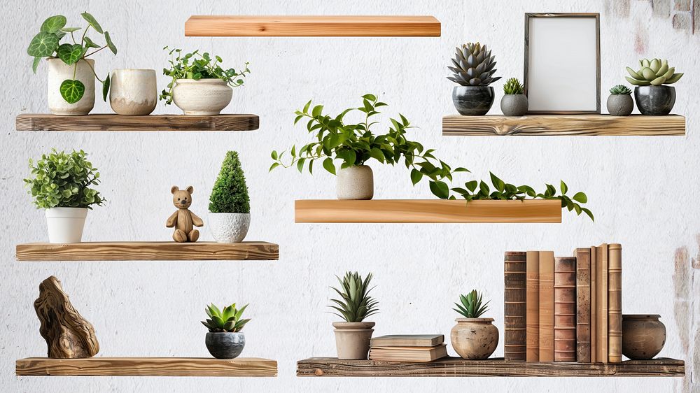 barn wood shelf design element | Free Photo - rawpixel