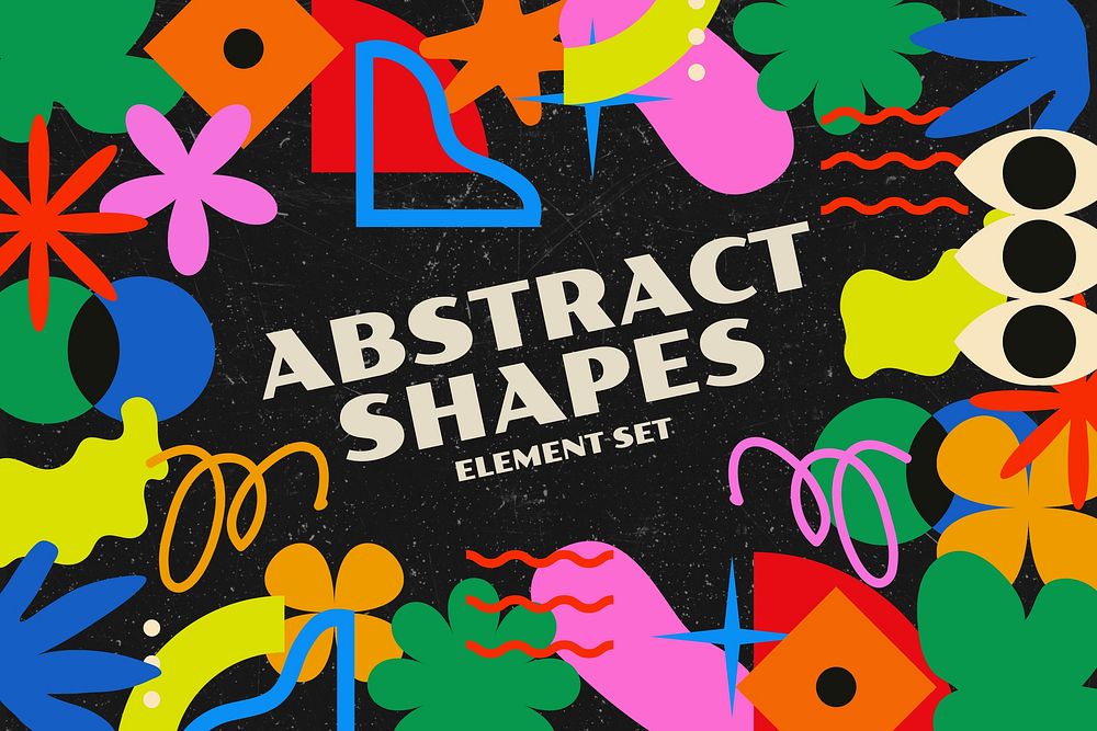 Abstract shape design element set | Free Photo - rawpixel