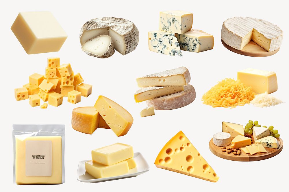 Various cheese element set | Free Photo - rawpixel