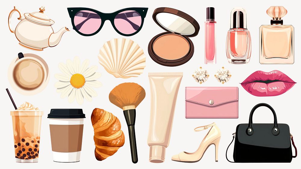 woman item design element set | Free Photo - rawpixel