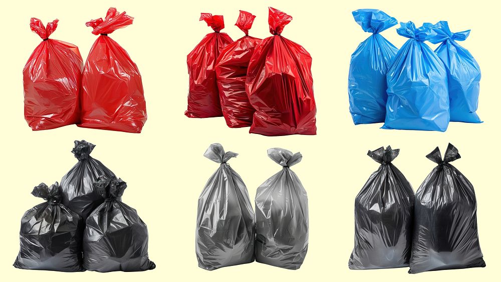 garbage bag design element set | Free Photo - rawpixel