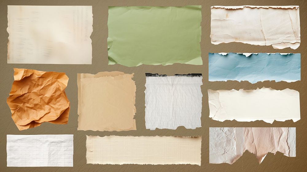 Torn paper element set | Premium Photo - rawpixel