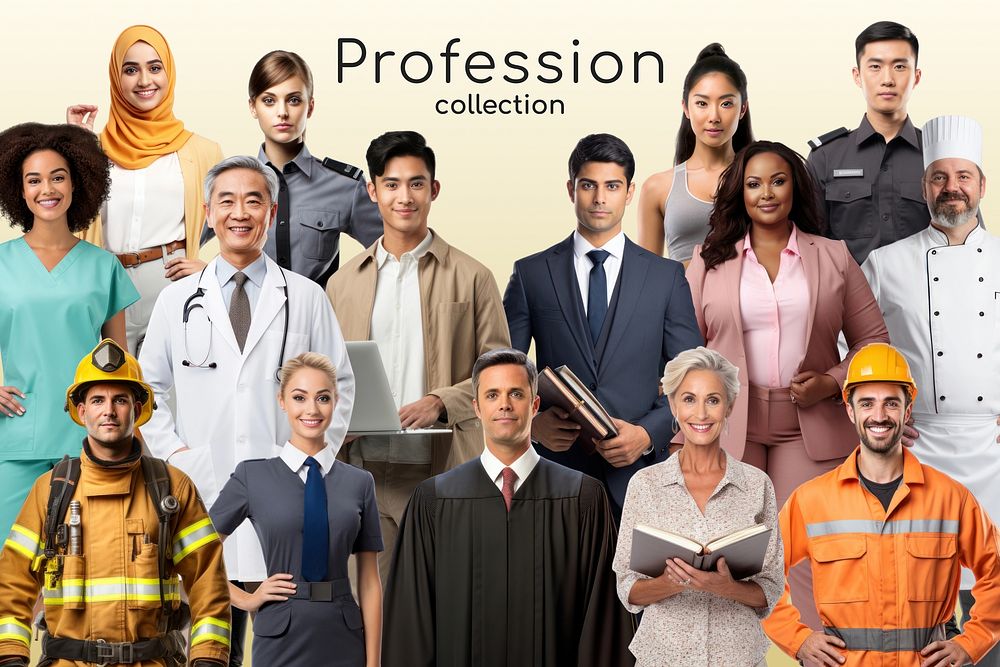 Profession people full body element | Free Photo - rawpixel