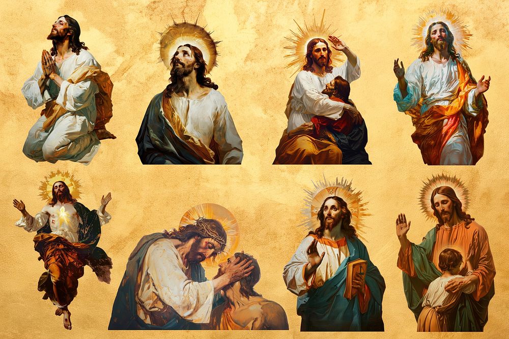 Devine Jesus Christ element set | Free Photo - rawpixel