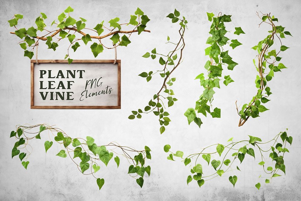 Plant vine design element set | Free Photo - rawpixel