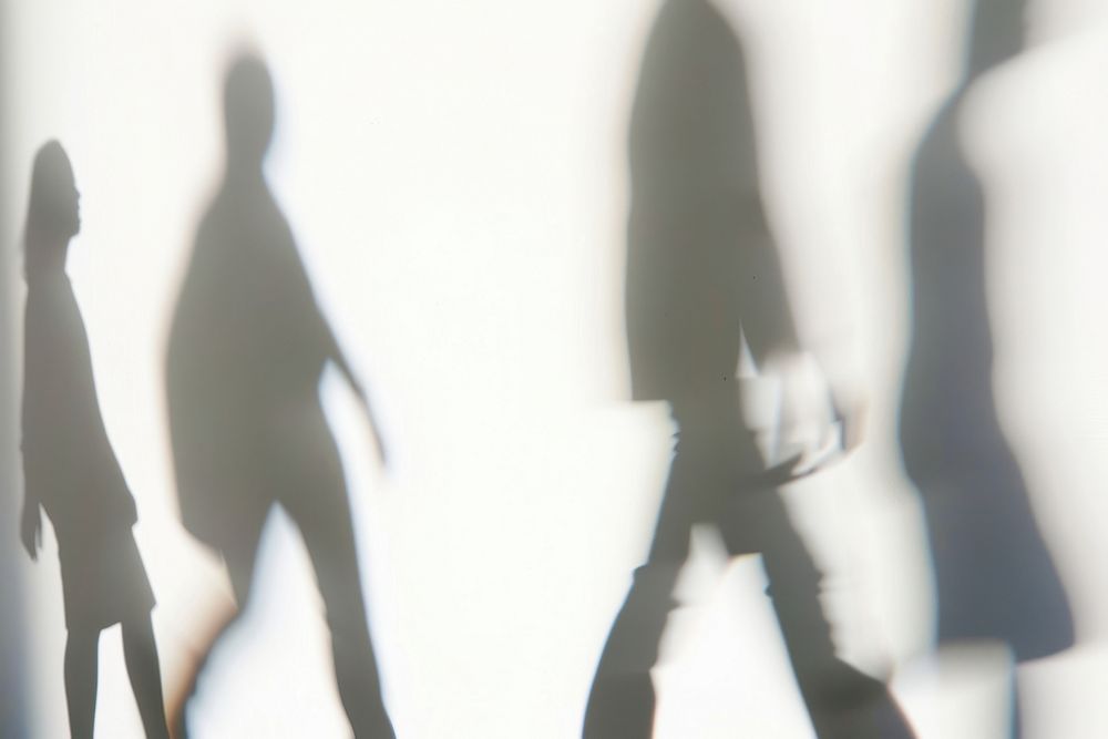 Abstract silhouettes walking motion | Free Photo - rawpixel