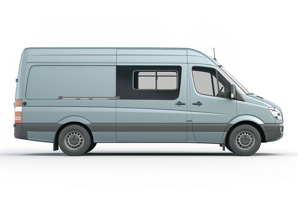 Modern delivery van side view | Free Photo - rawpixel