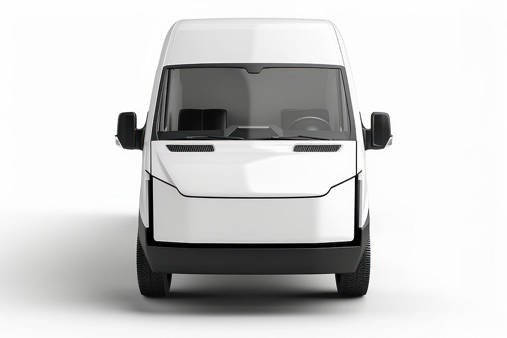 Modern white delivery van front | Free Photo - rawpixel