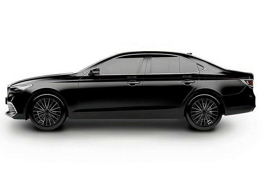Sleek black luxury sedan profile | Free Photo - rawpixel