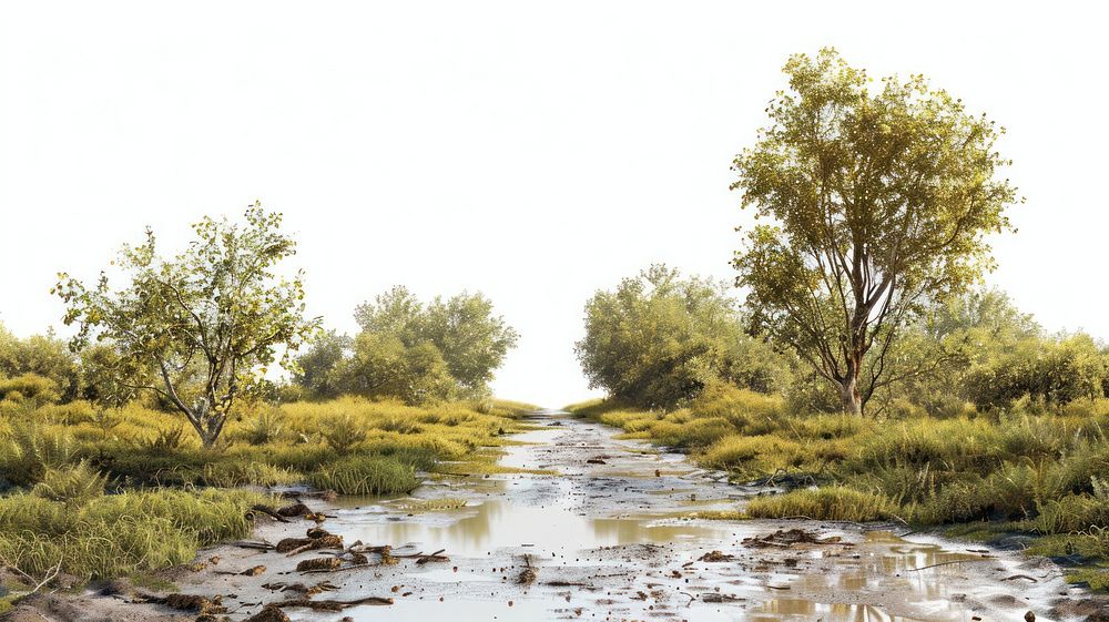 Serene muddy path landscape | Free Photo - rawpixel