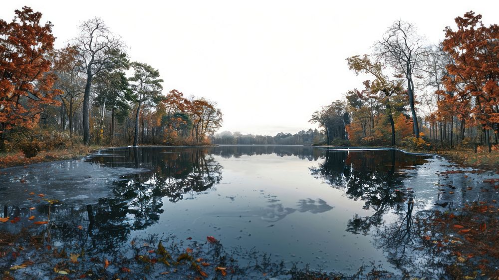 Serene autumn lake reflection scene | Free Photo - rawpixel