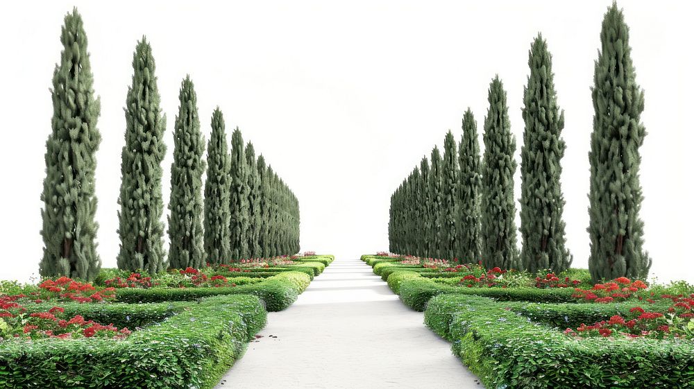 Symmetrical garden path greenery | Free Photo - rawpixel