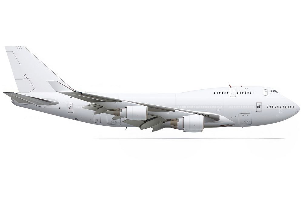 White jumbo jet airplane illustration | Free Photo - rawpixel