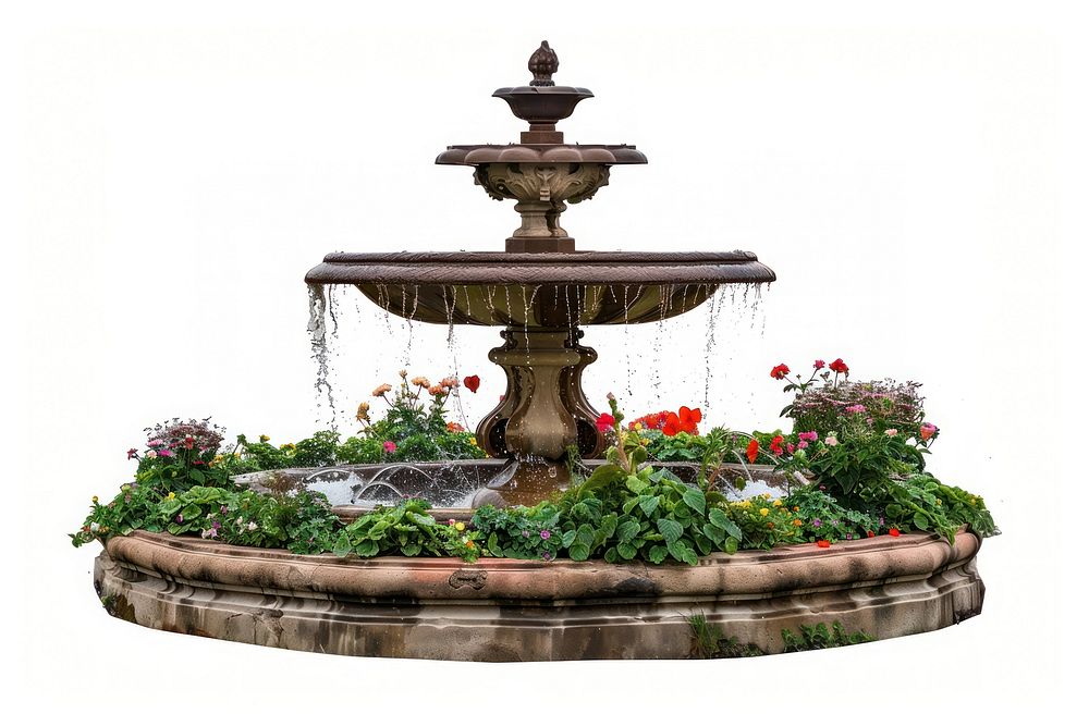 Elegant garden fountain centerpiece | Free Photo - rawpixel