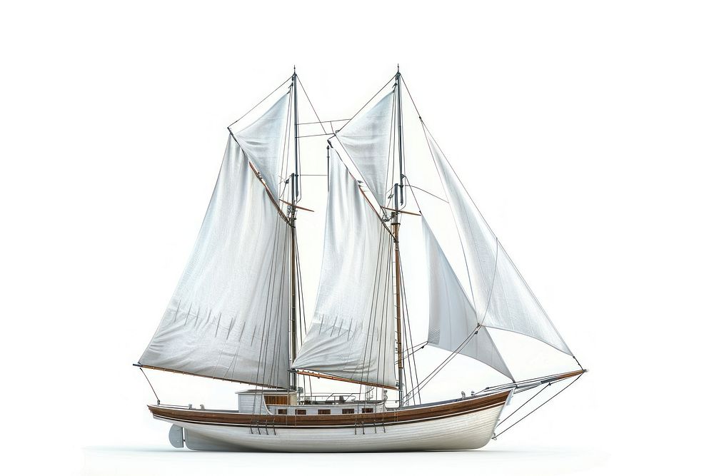 Elegant sailboat with white sails | Free Photo - rawpixel