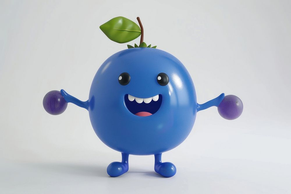 Cute blueberry character toy | Free Photo - rawpixel