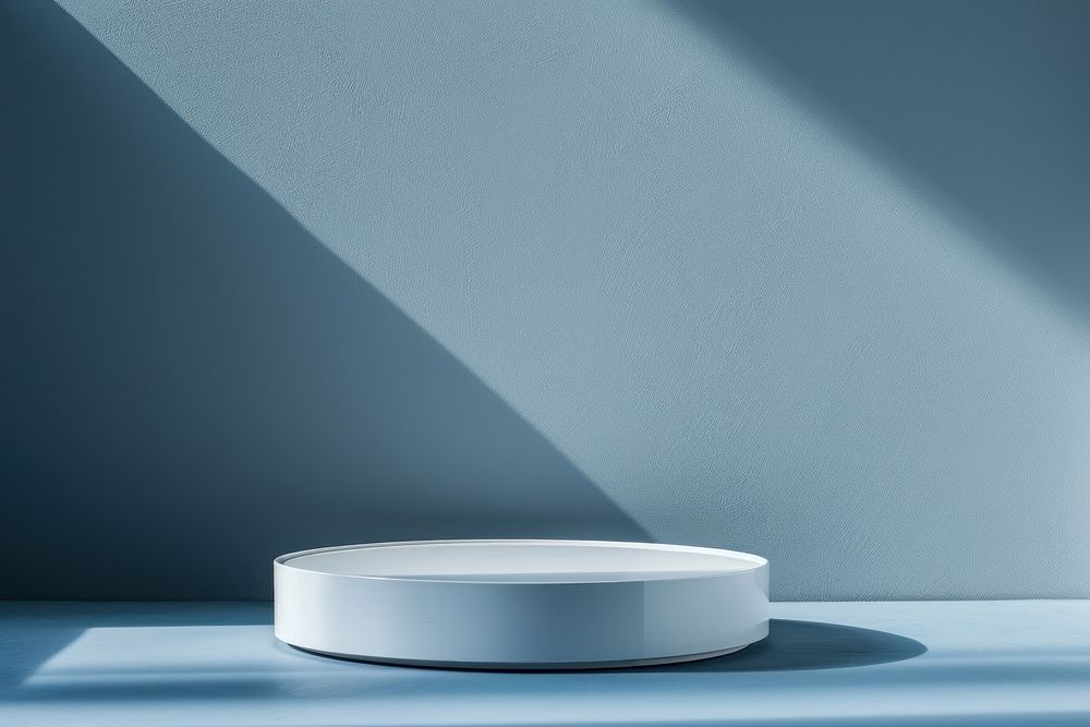 Minimalist white round platform | Free Photo - rawpixel