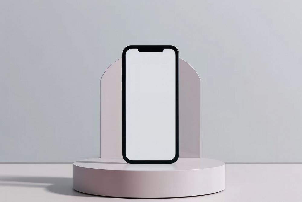 Modern smartphone on minimal stand | Free Photo - rawpixel