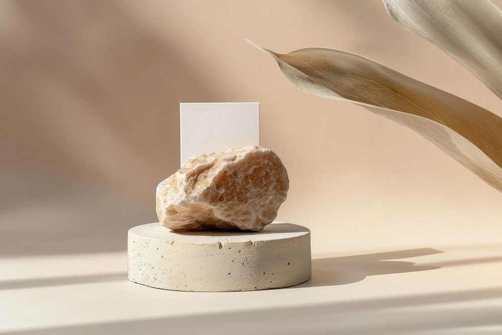 Minimalist natural stone display | Free Photo - rawpixel