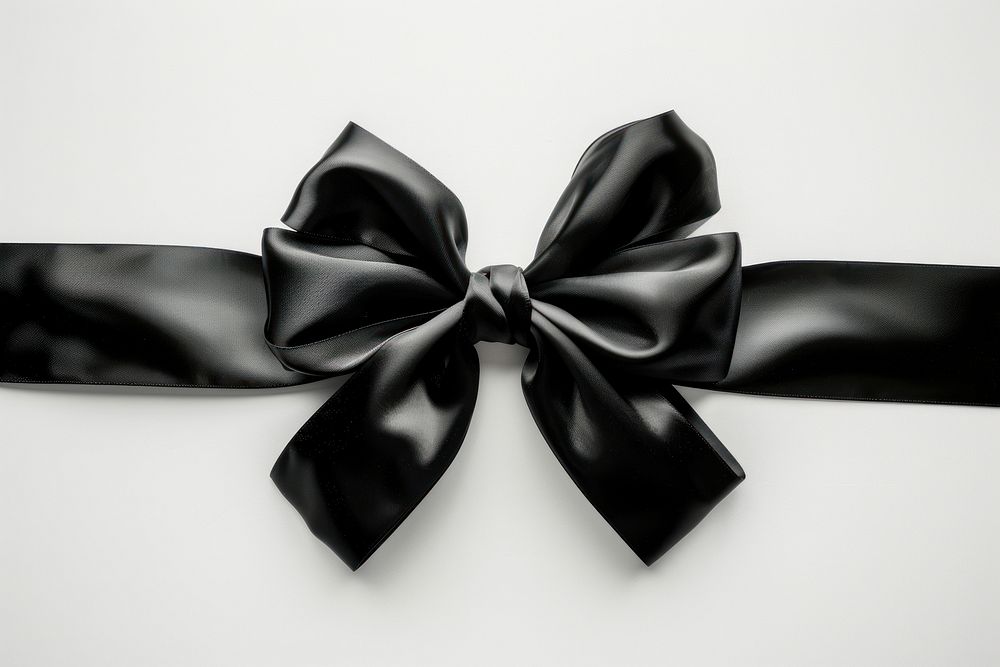 Elegant black satin ribbon bow | Free Photo - rawpixel