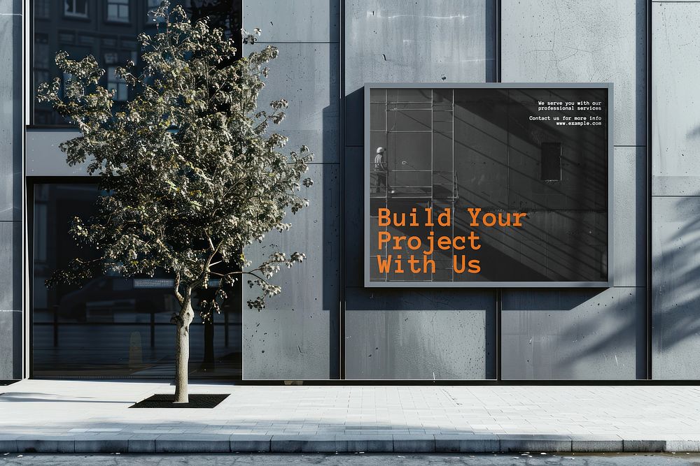 Modern building signage mockup | Premium Photo - rawpixel