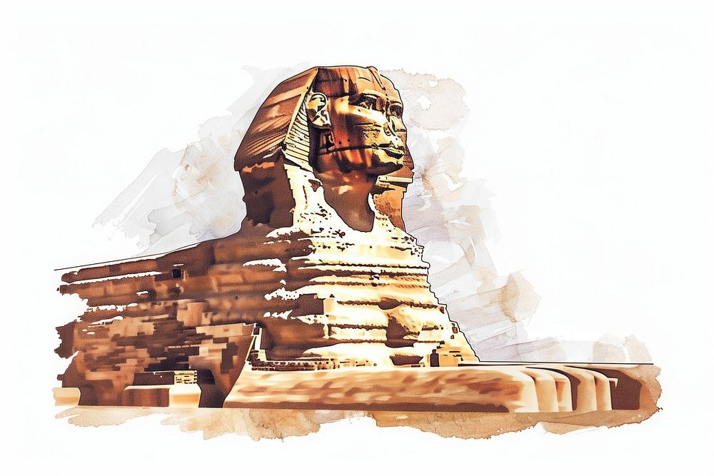 Ancient Egyptian Sphinx illustration | Free Photo Illustration - rawpixel