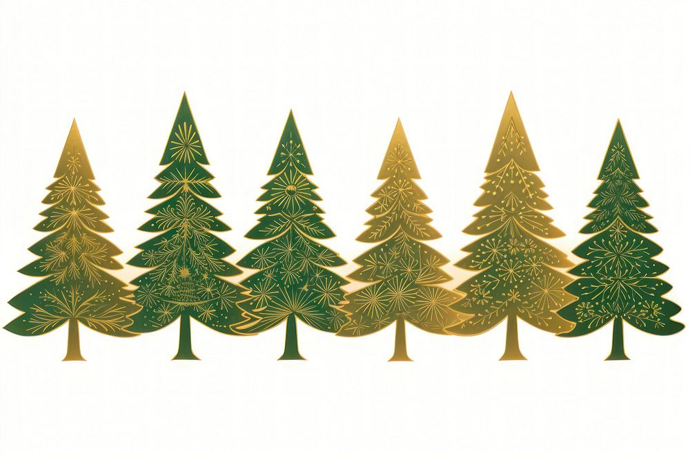 Festive evergreen tree pattern | Free Photo Illustration - rawpixel