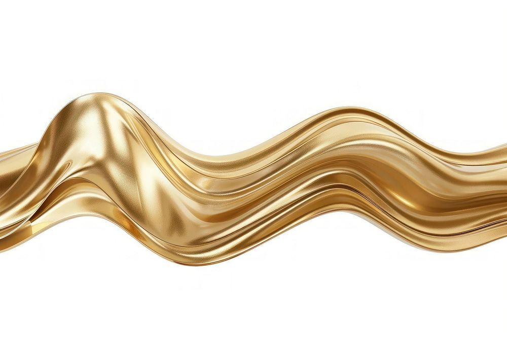 Abstract golden metallic wave design | Free Photo Illustration - rawpixel