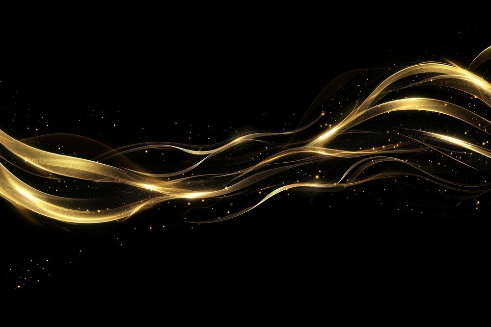 Elegant golden abstract wave illustration | Free Photo Illustration ...