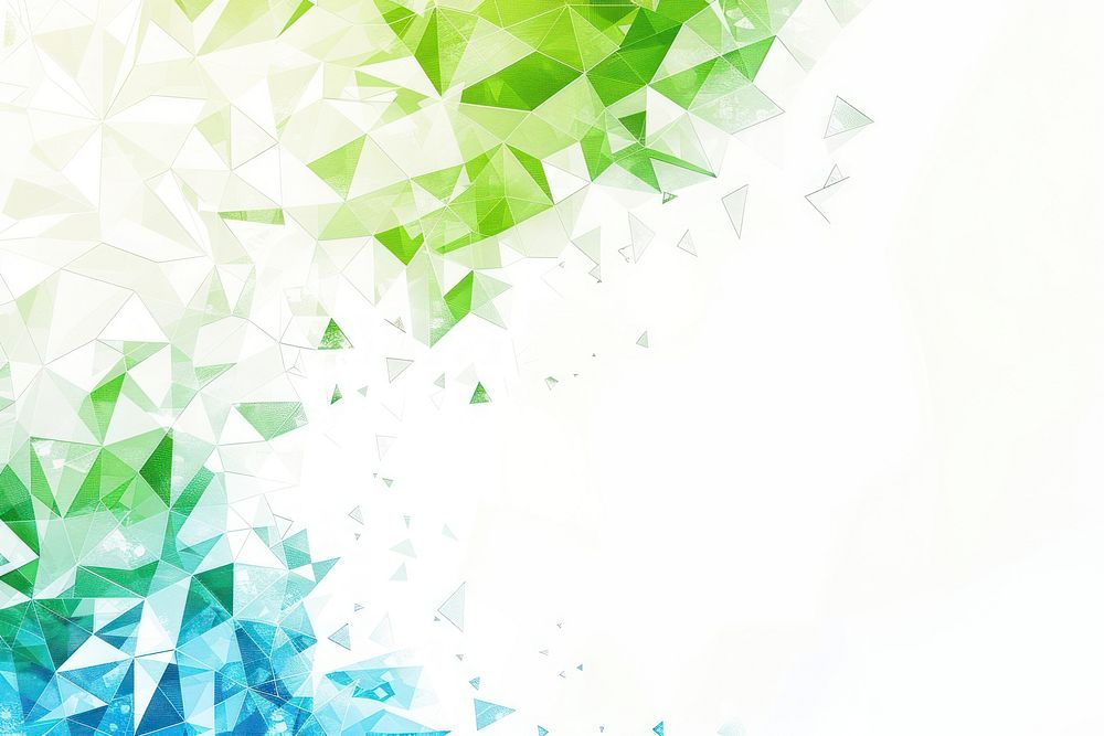 Abstract geometric green blue design | Free Photo Illustration - rawpixel