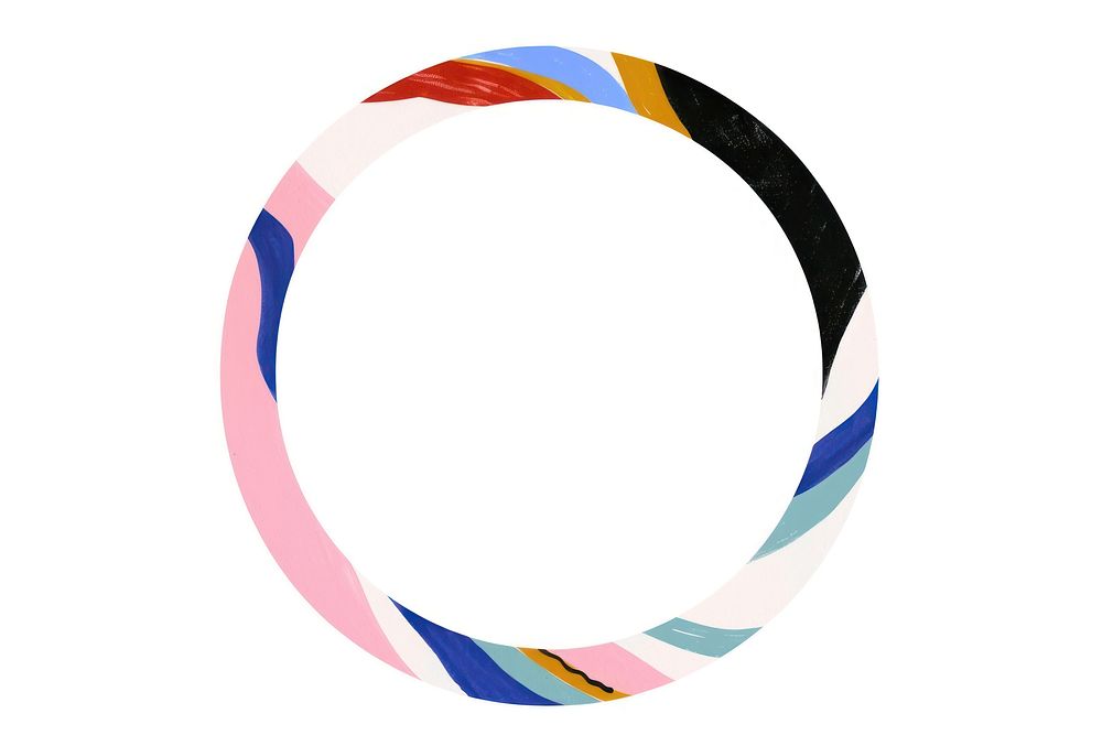 Colorful abstract circular frame | Free Photo Illustration - rawpixel