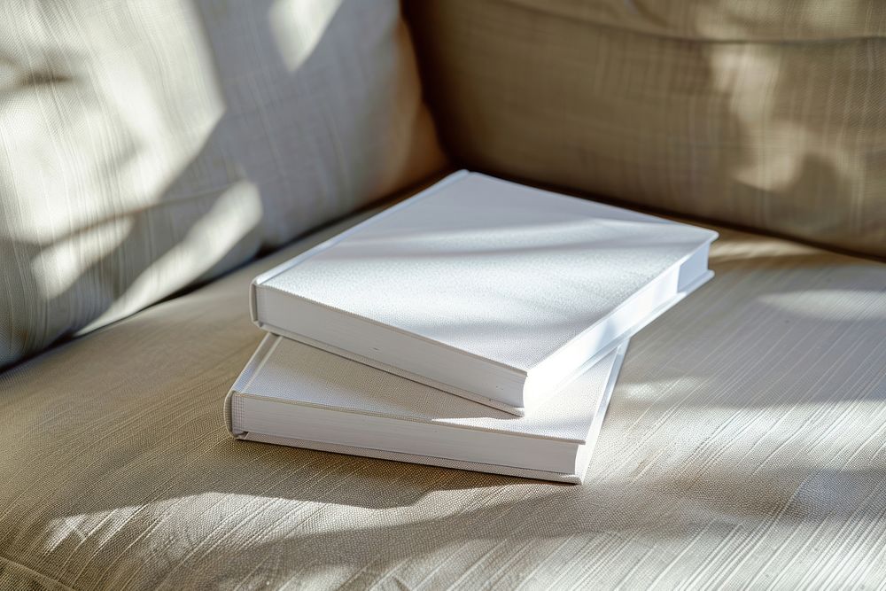 Two white books on couch | Free Photo - rawpixel