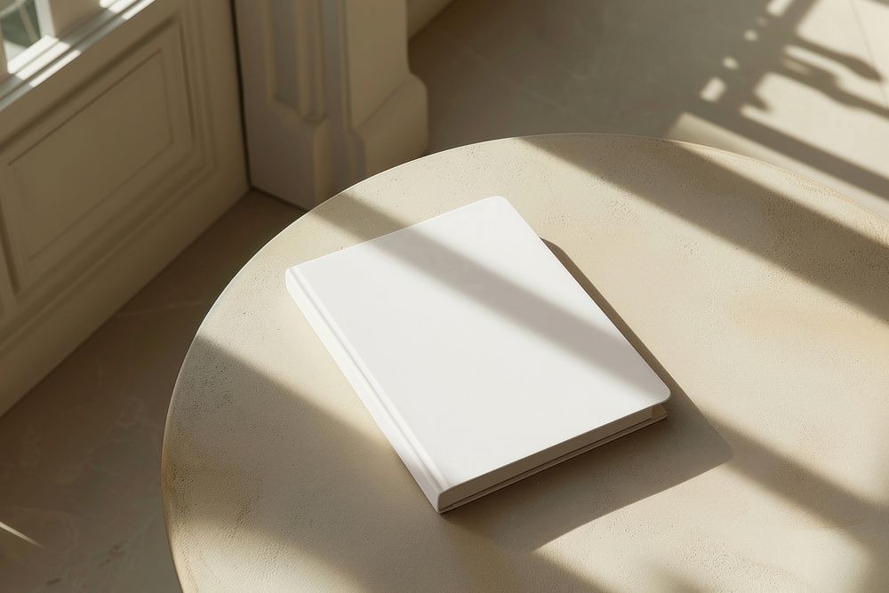 Minimalist white book on table | Free Photo - rawpixel