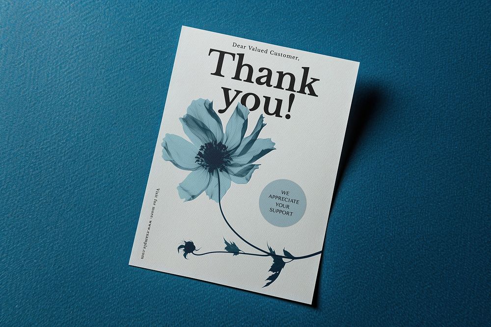 Elegant thank you card mockup | Premium PSD Mockup - rawpixel