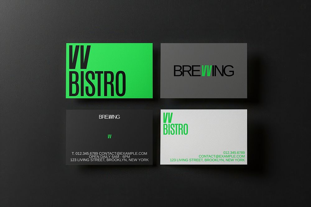 Modern bistro business card mockups | Premium PSD Mockup - rawpixel