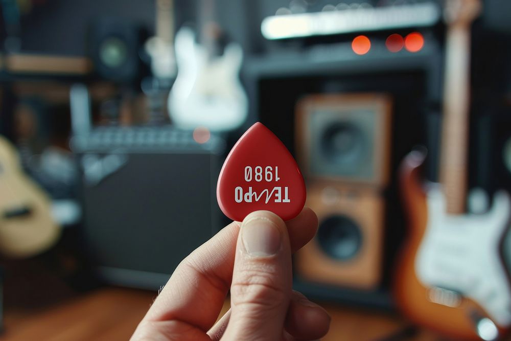 Guitar pick mockup psd | Premium PSD Mockup - rawpixel