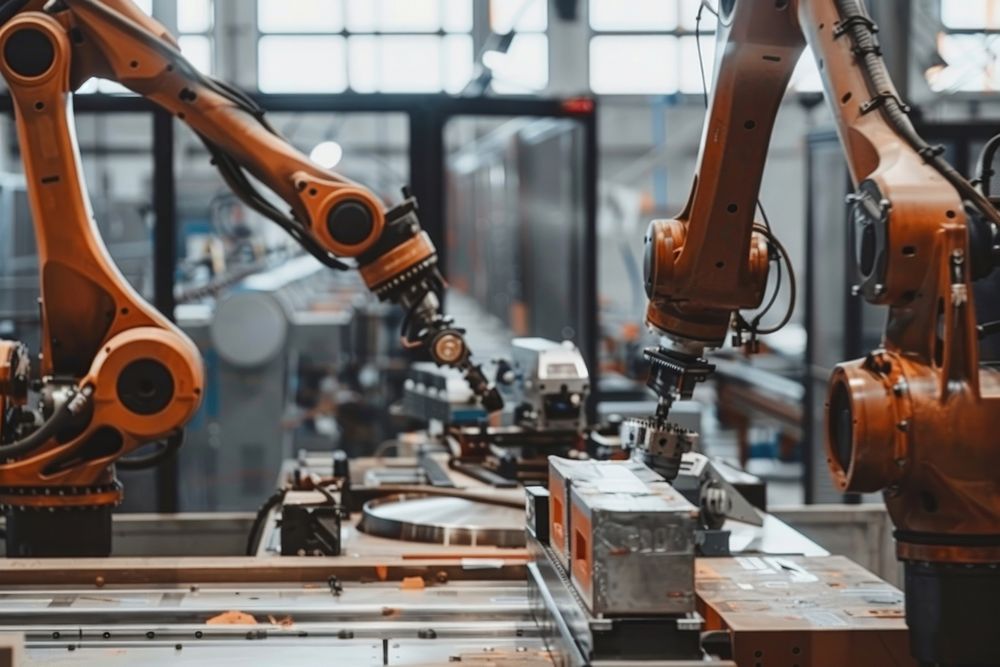 Robotic arms in industrial automation | Free Photo - rawpixel